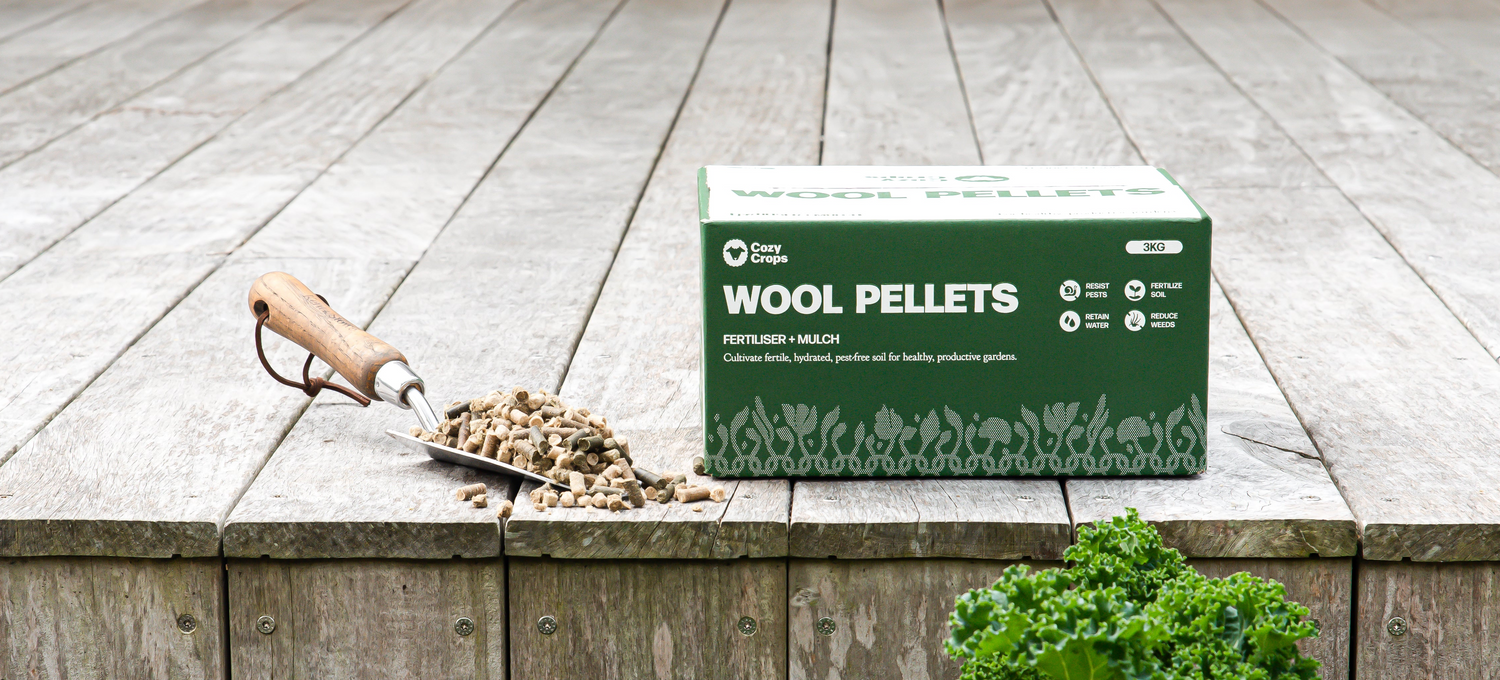 Cozy Crops - NZ Wool Pellets - Wool Mulch