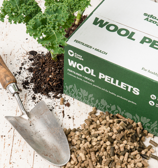 Cozy Crops - NZ Wool Pellets - Wool Mulch