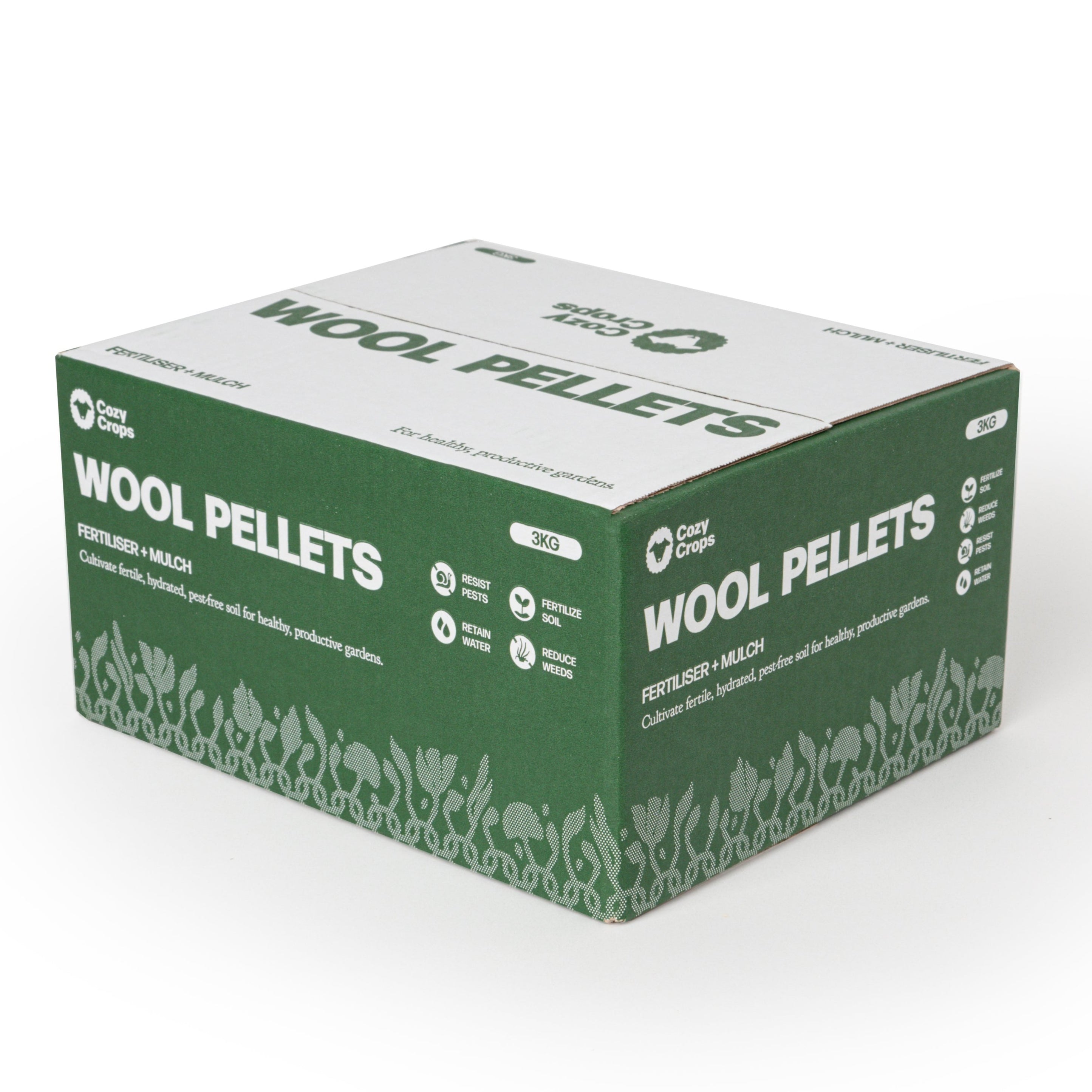 Cozy Crops - NZ Wool Pellets - Wool Mulch